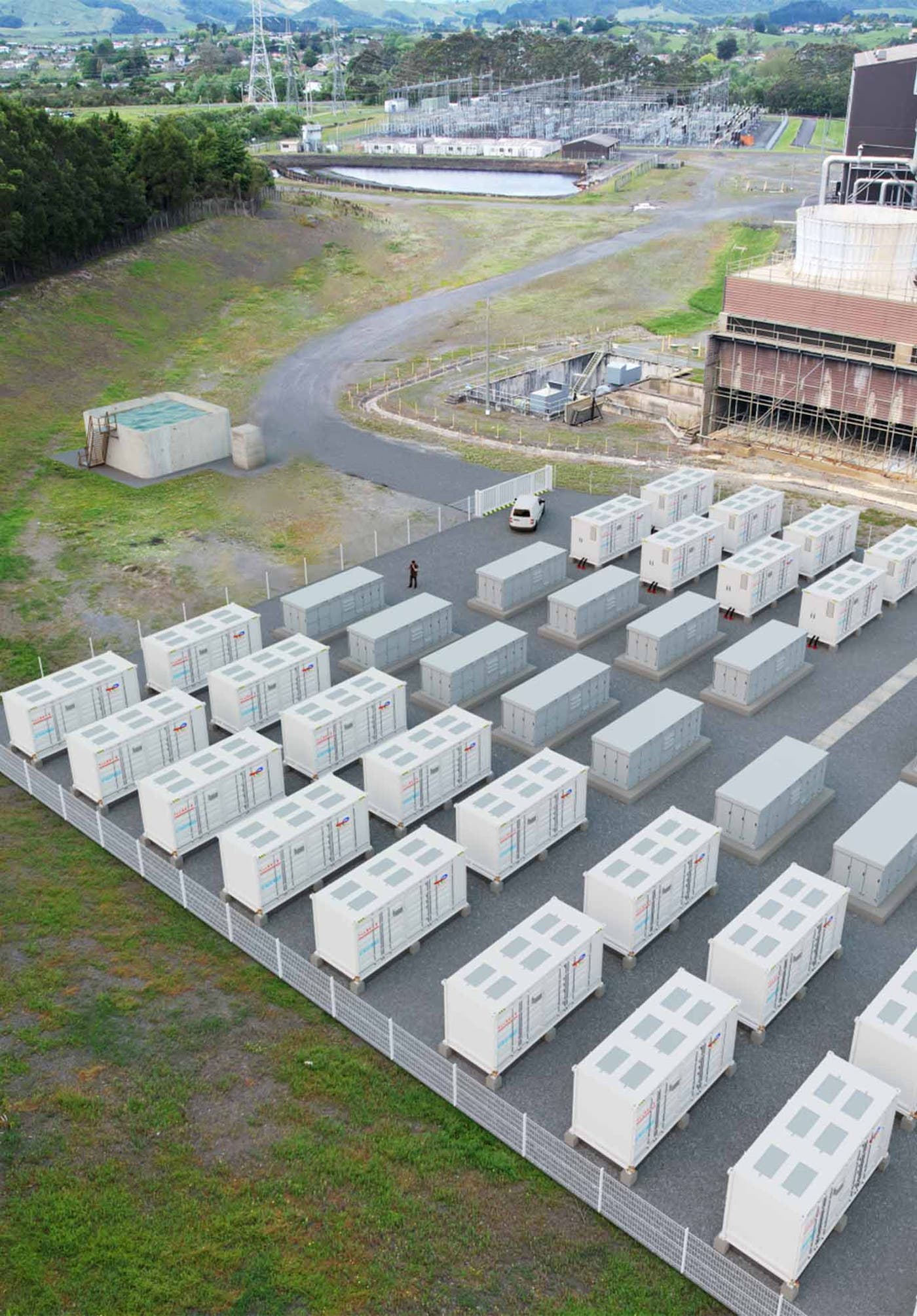 Huntly battery artist render