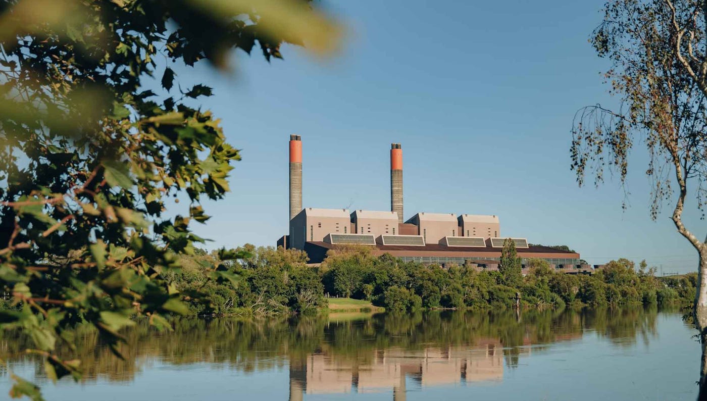 Huntly Power Station and the Waikato River