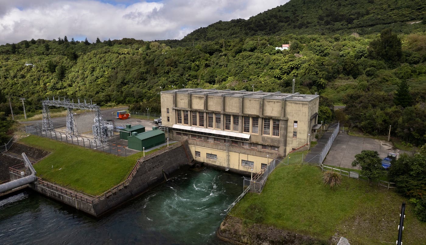 The third of three historic hydro power stations near Lake Waikaremoana ...