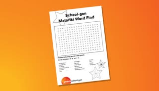 Matariki word find | Genesis NZ